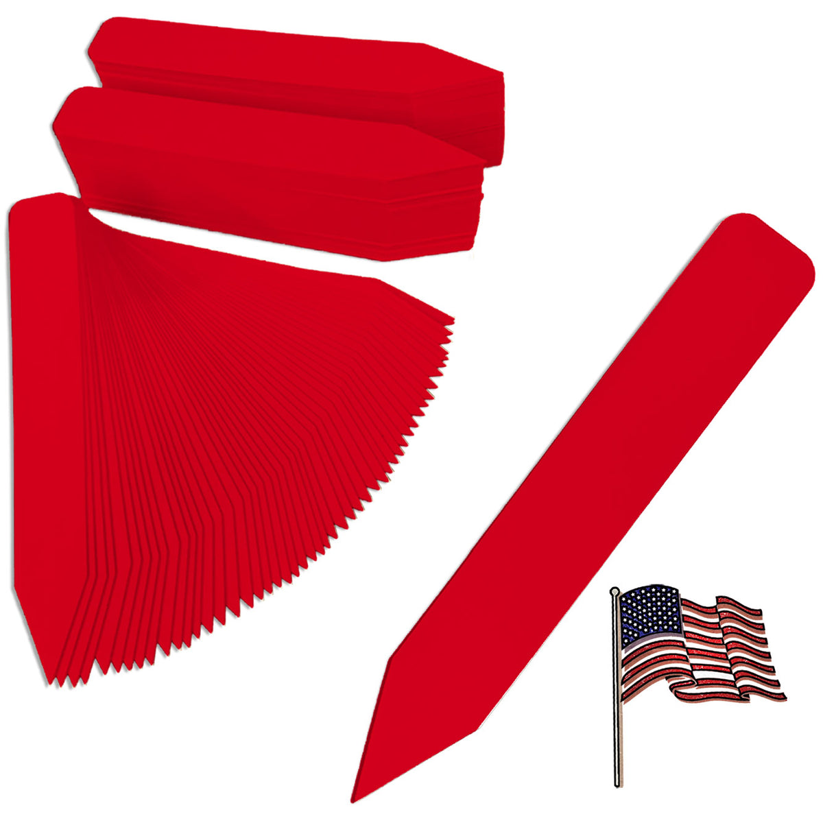 4" x 5/8" Red Premium Pot Stakes – S.G.Daley Mfg. Co.