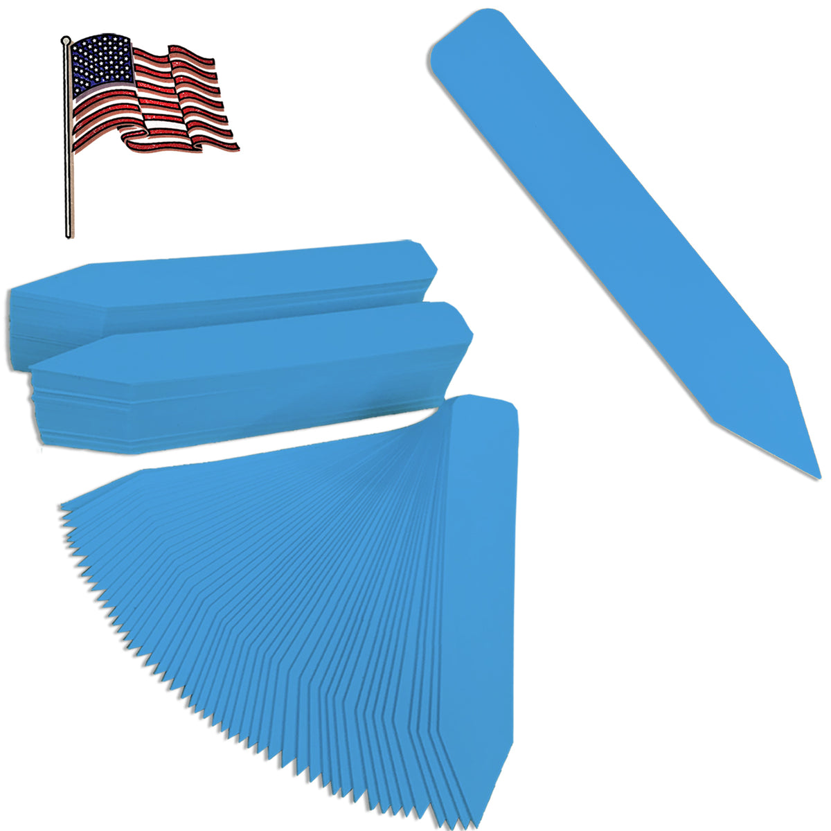 5" x 5/8" Blue Premium Pot Stakes – S.G.Daley Mfg. Co.